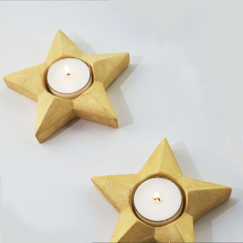 Kit como hacer portavelas estrellas navideñas. Materiales e intrucciones - Hacer Cremas